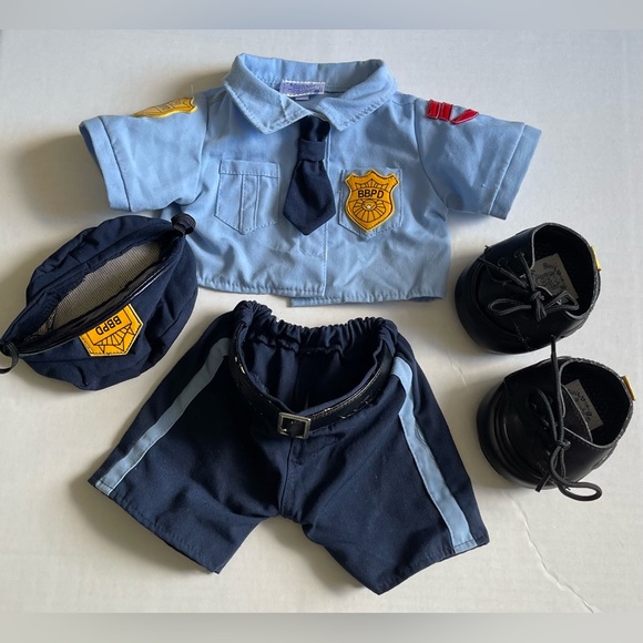 Build-A-Bear | Toys | Build A Bear 4 Piece Police Officer Uniform Blue ...
